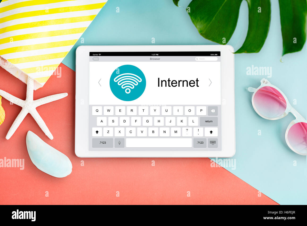 Beach Wifi Sign High Resolution Stock Photography and Images - Alamy