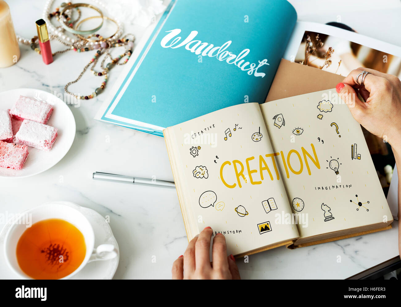 Creation Ideas Light Bule Imagination Arts Development Concept Stock ...