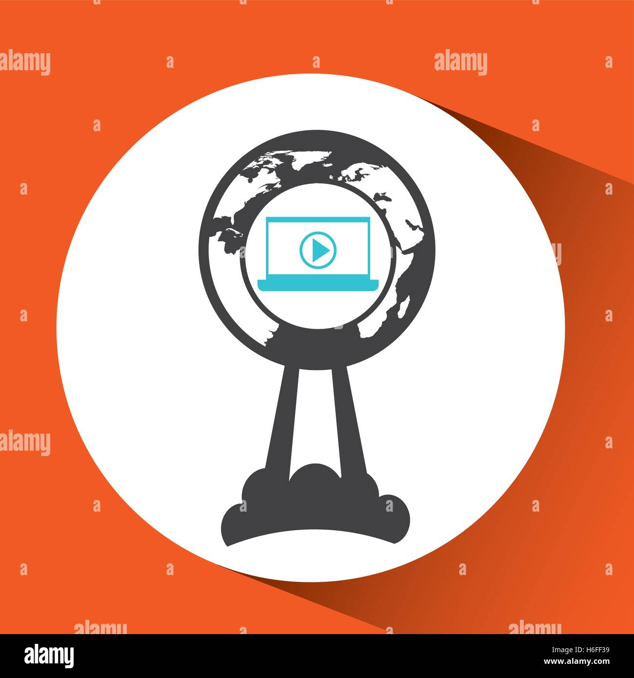 business global start up technology laptop icon vector illustration eps 10 Stock Vector Image ...