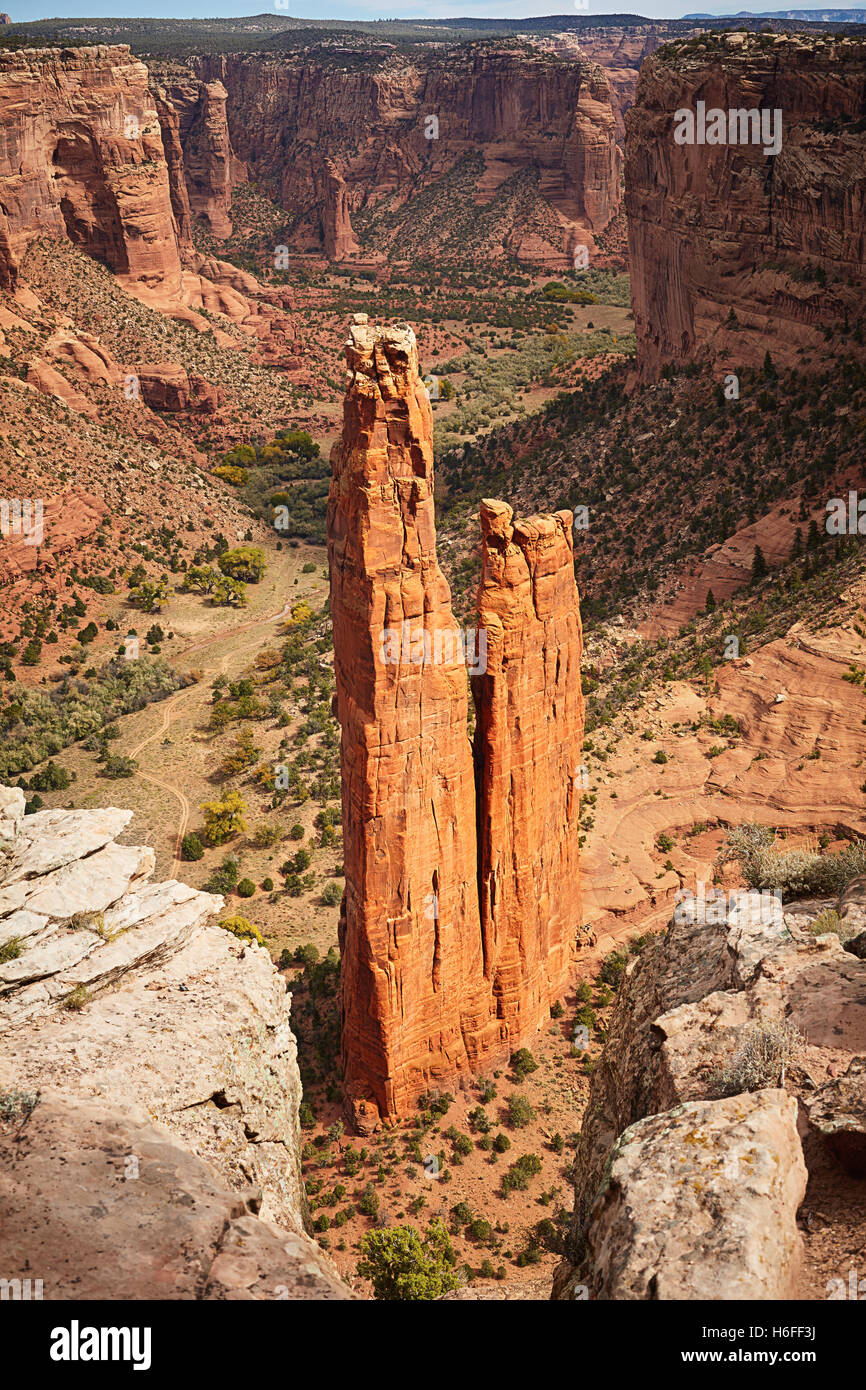 Spider rock viewpoint Stock Photo - Alamy