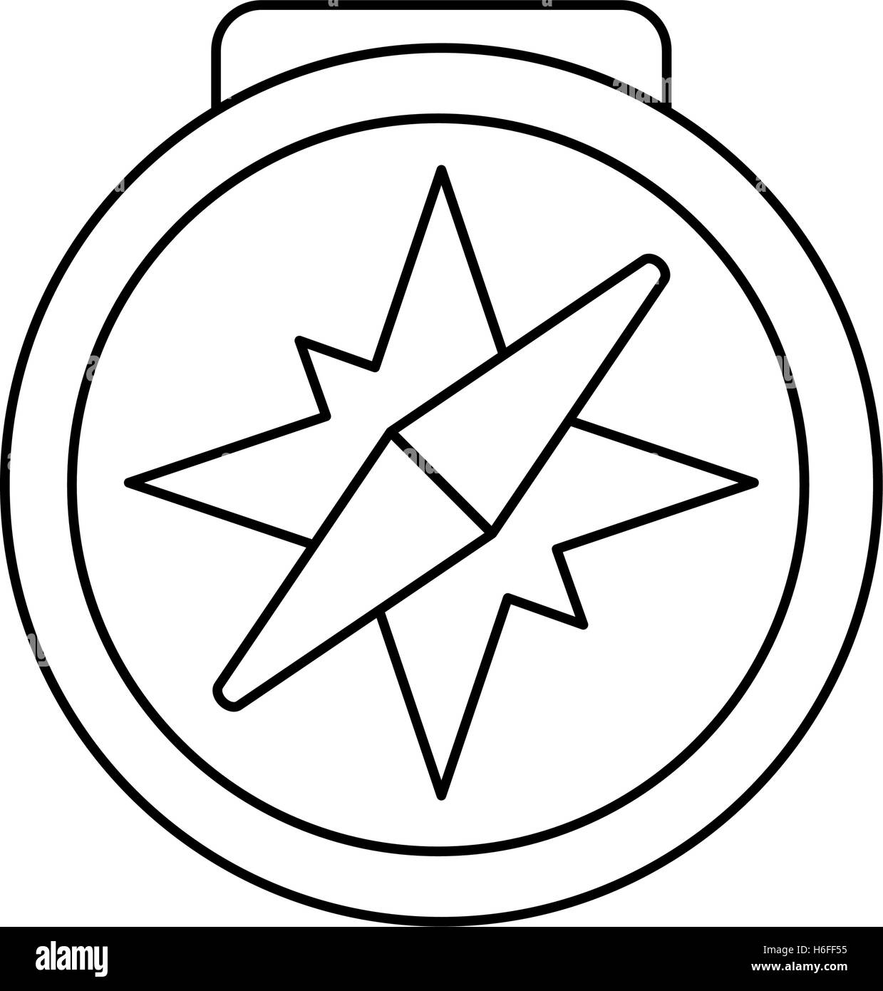 Isolated compass tool design Stock Vector Image & Art - Alamy