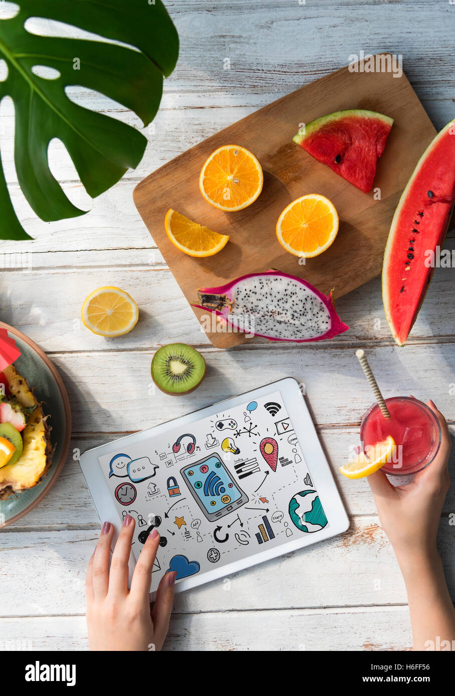 Digital Globalization Internet Technology Graphic Concept Stock Photo ...