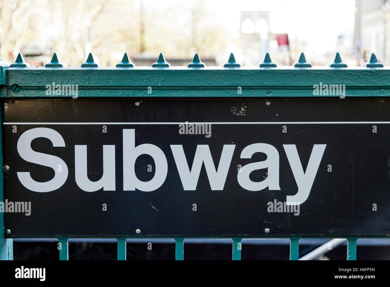 Sign depicting it is the subway station Stock Photo - Alamy