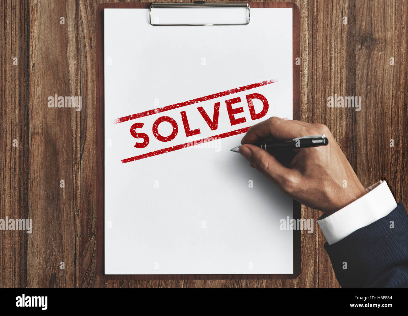 Solved Problems Ideas Creativity Brainstorming Concept Stock Photo - Alamy