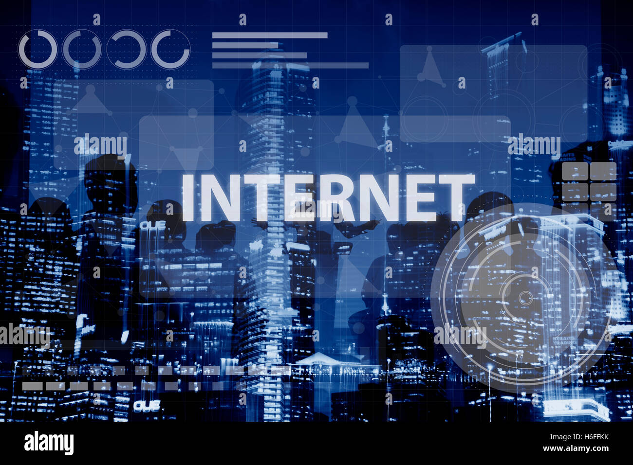 Computer Network Digital Connection Technology Concept Stock Photo - Alamy