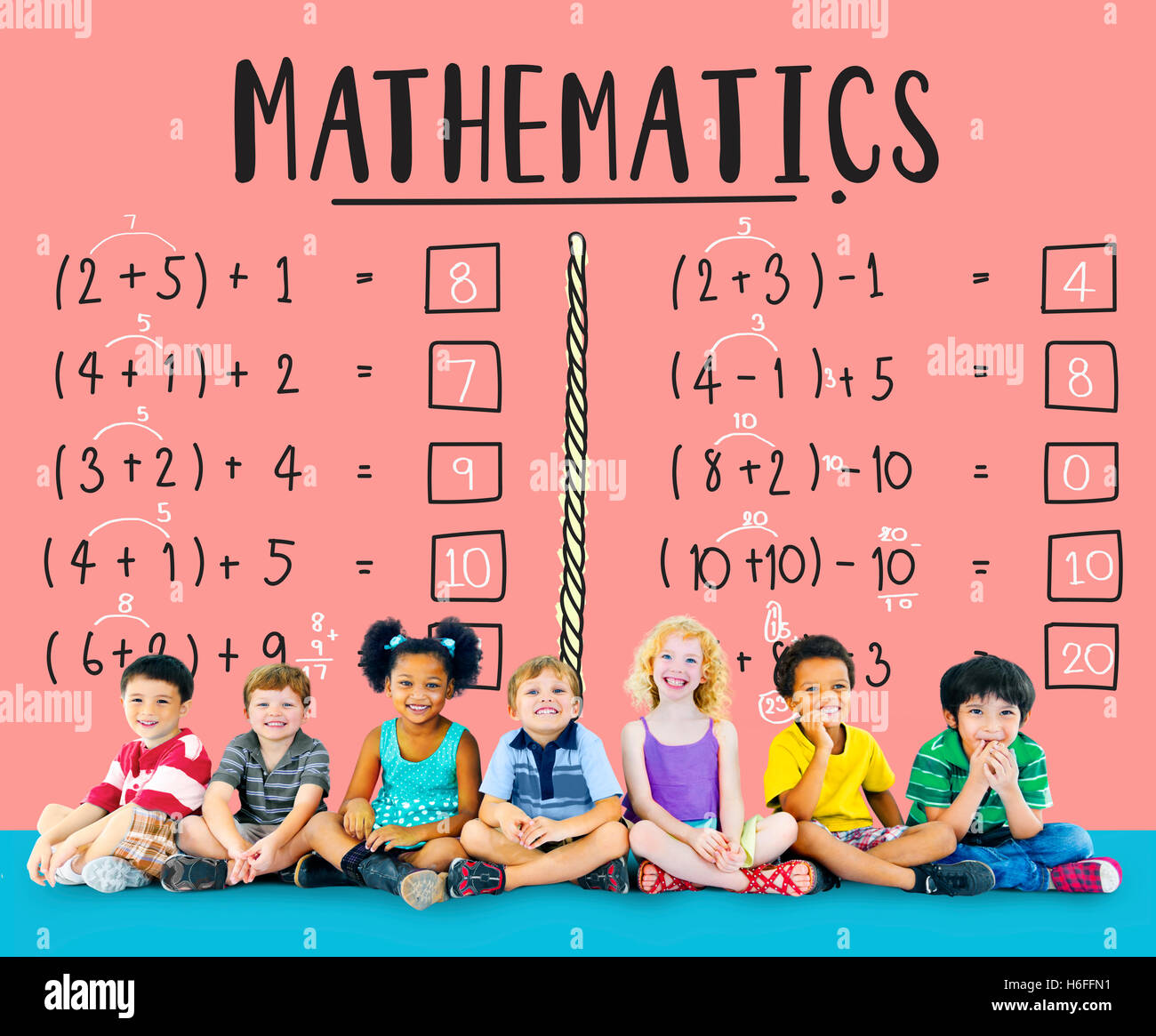 Learning Education Mathematics Calculation Teaching Concept Stock Photo ...