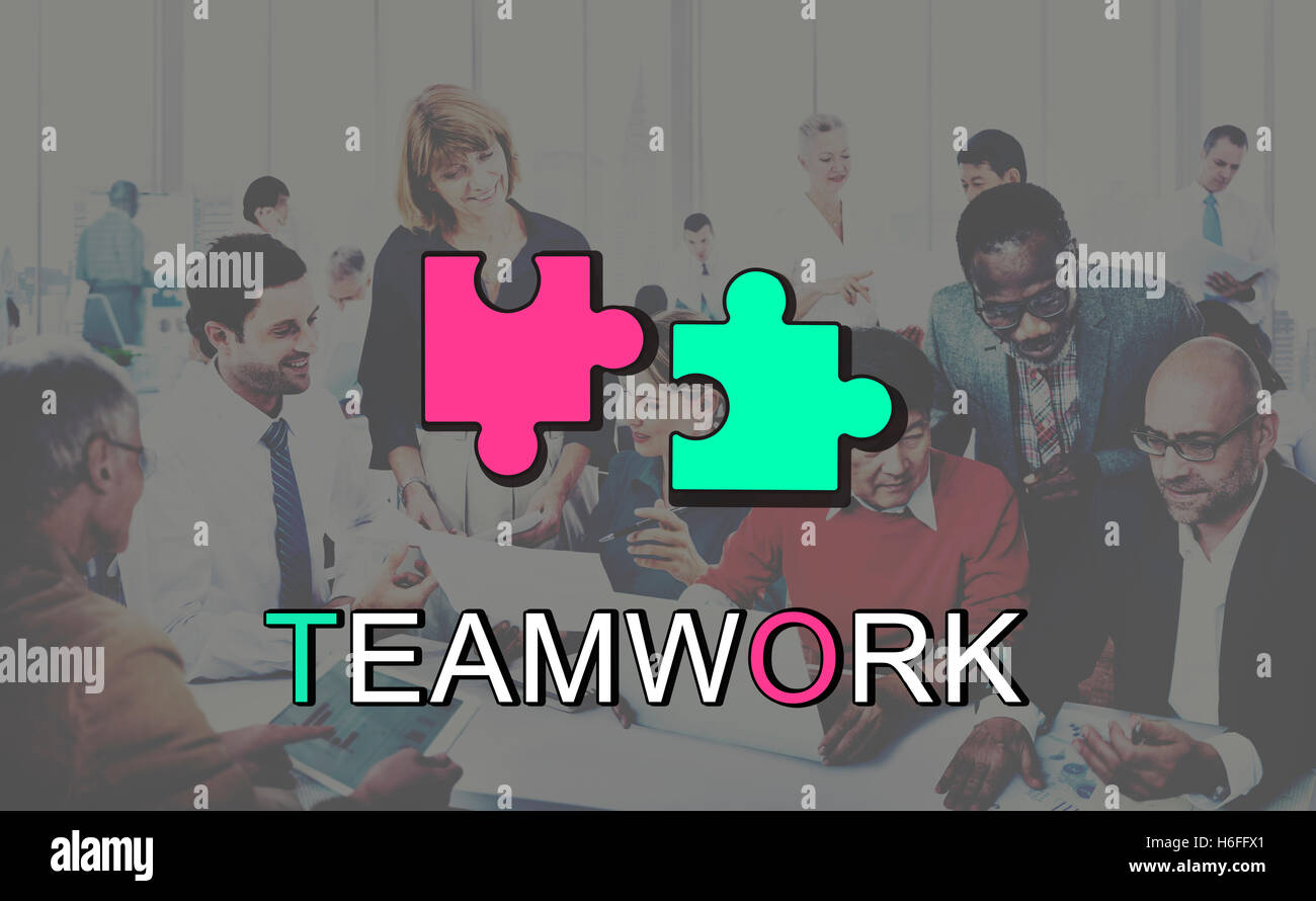 Teamwork Alliance Collaboration Connection Concept Stock Photo - Alamy
