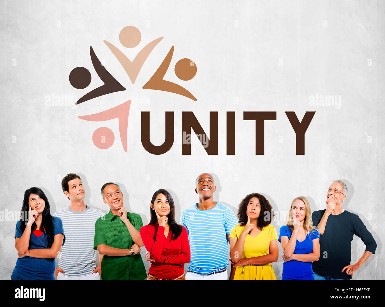 Variety Unity Treatment Togetherness Graphic Concept Stock Photo - Alamy