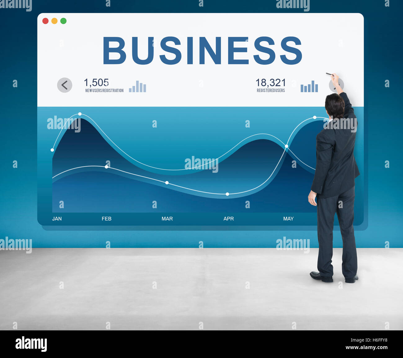 Business Analysis Chart Data Graphic Concept Stock Photo - Alamy
