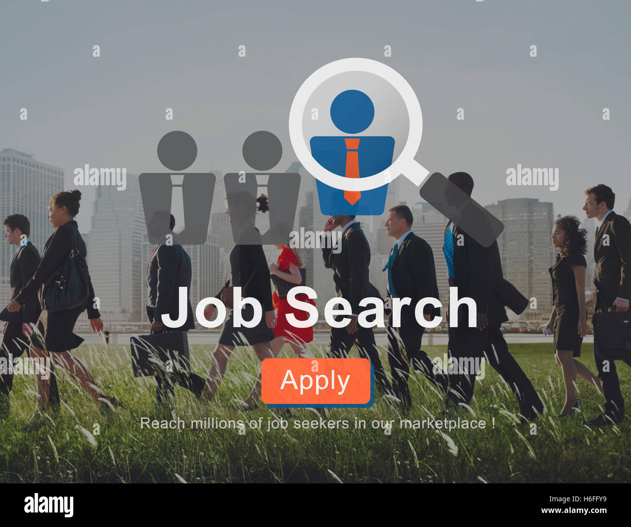 Job Search Application Career Work Concept Stock Photo - Alamy