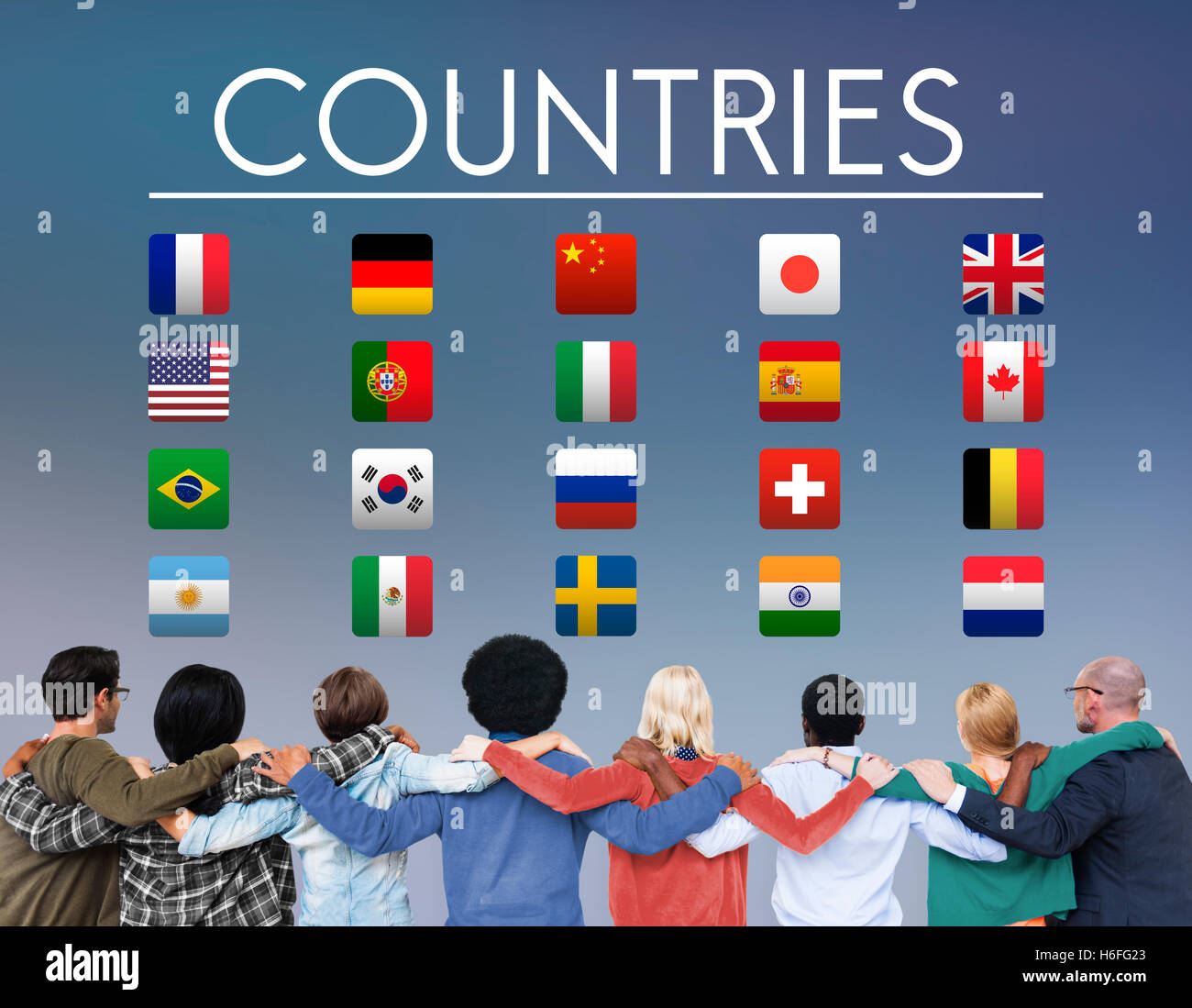 Flag Countries Foreign International Symbol Concept Stock Photo - Alamy
