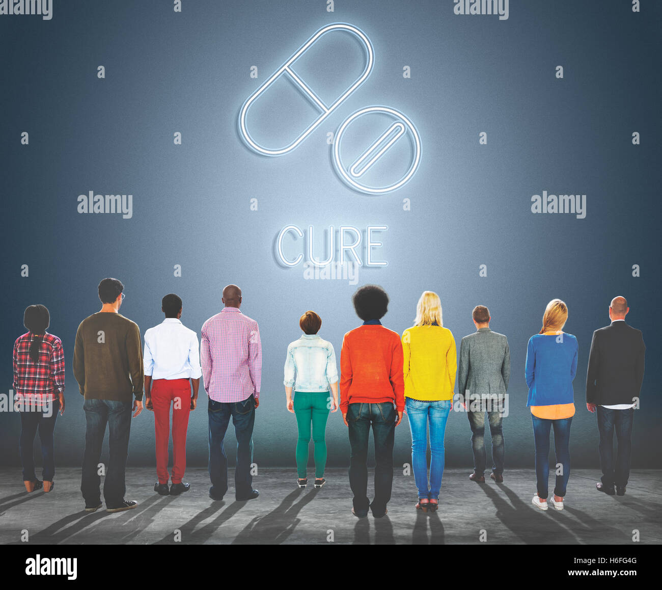 Cure Health Medical Drugs Concept Stock Photo - Alamy