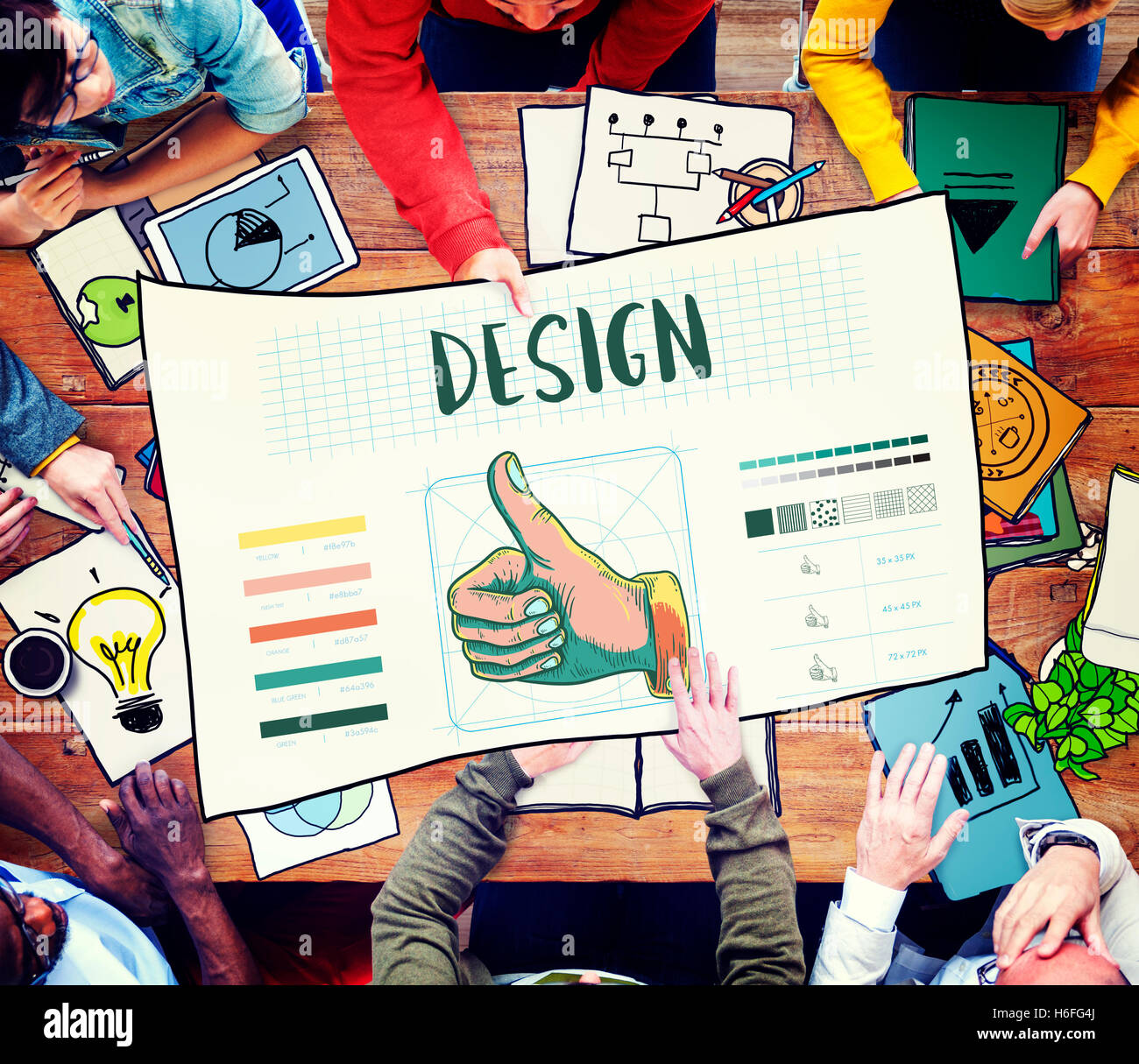 Branding Design Practice Success Creative Concept Stock Photo - Alamy