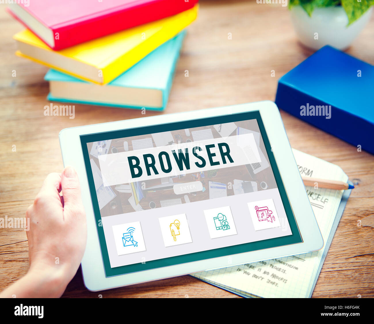 Browser Online Communication Connection Concept Stock Photo - Alamy