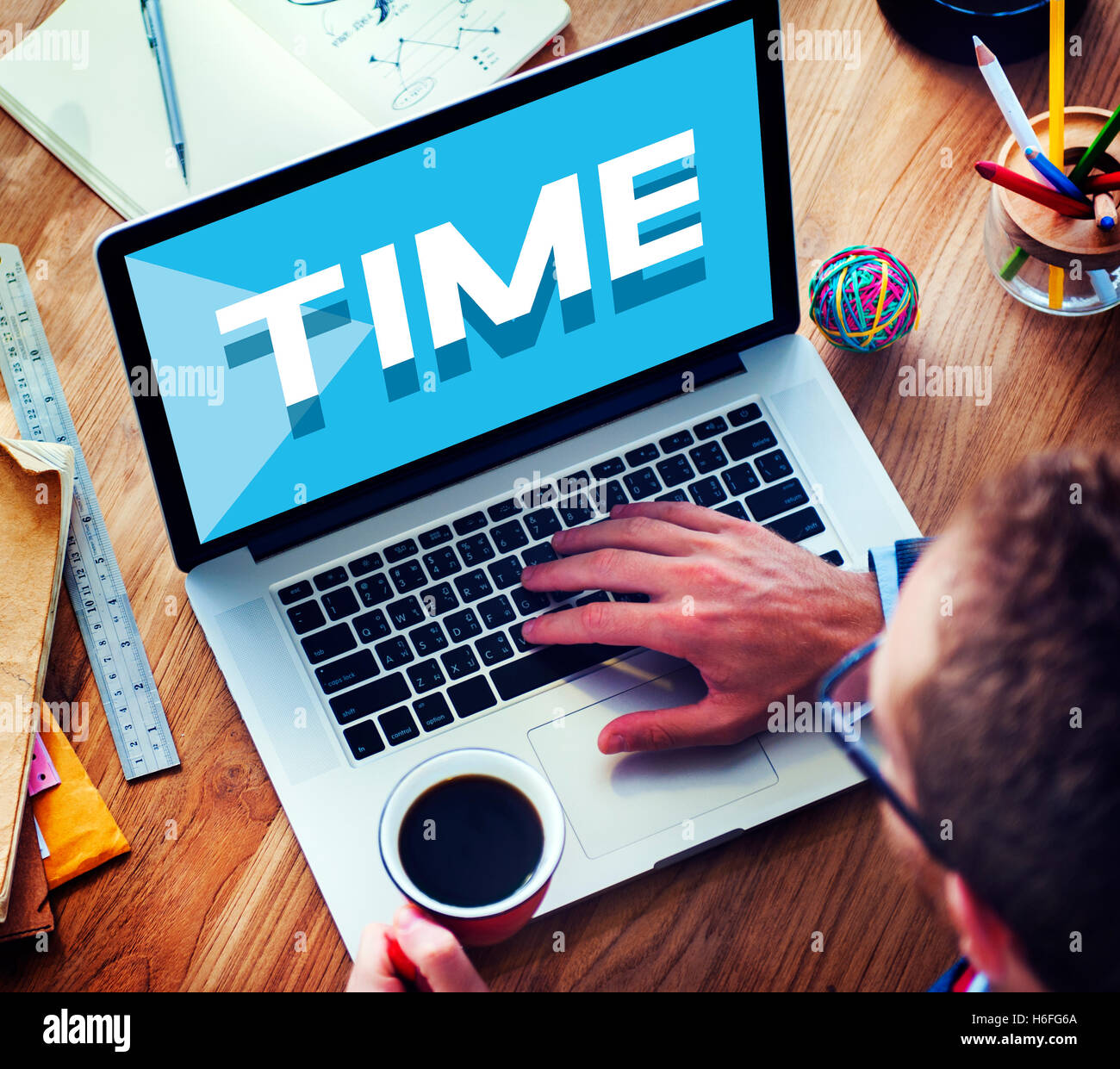Time Management Punctual Duration Schedule Concept Stock Photo - Alamy