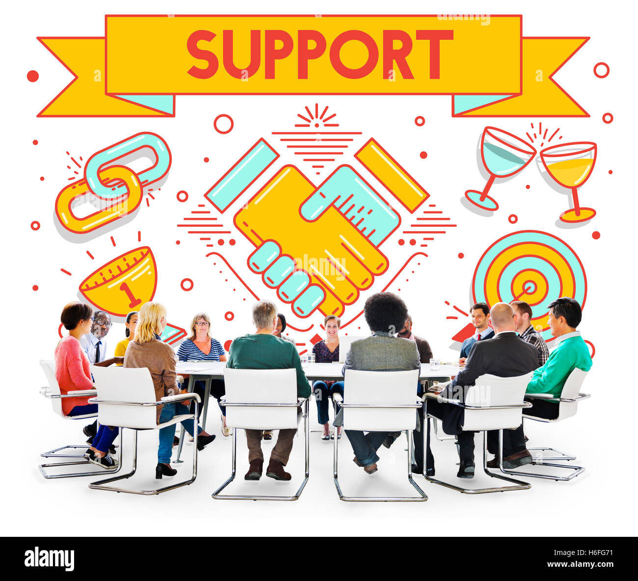 Support Helping Advice Collaboration Concept Stock Photo - Alamy