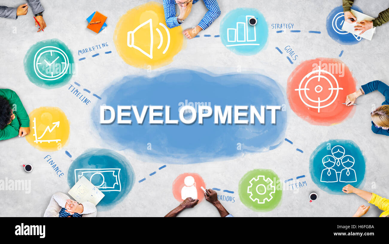 Business Plan Achievement Development Procedures Concept Stock Photo ...