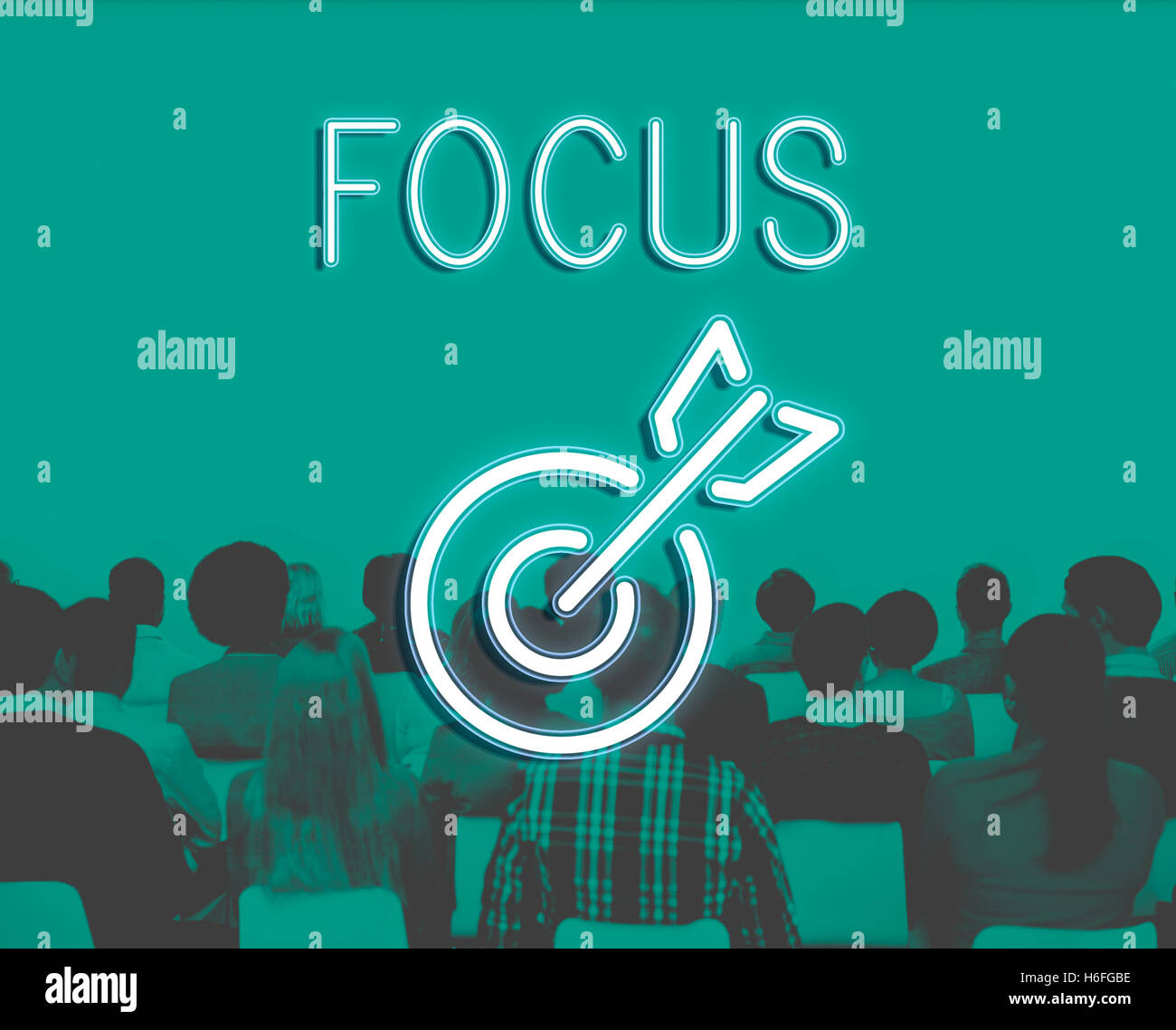 Target Goals Aim Aspiration Focus Vision Graphic Concept Stock Photo ...