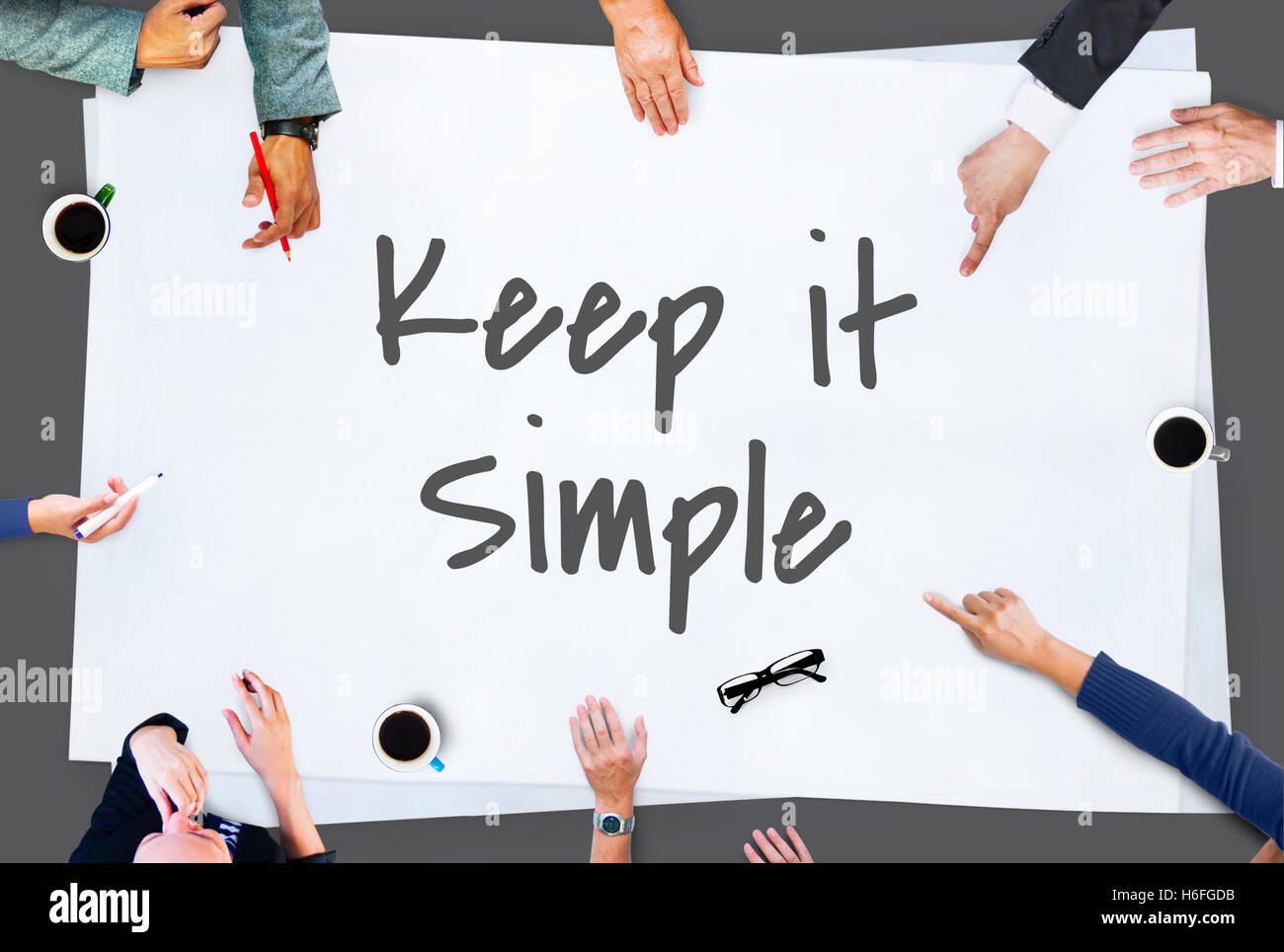 Keep It Simple Smiling Concept Stock Photo - Alamy