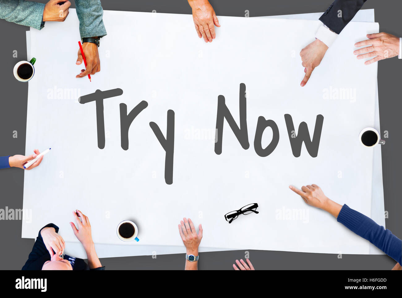 Try Now New Things Concept Stock Photo - Alamy