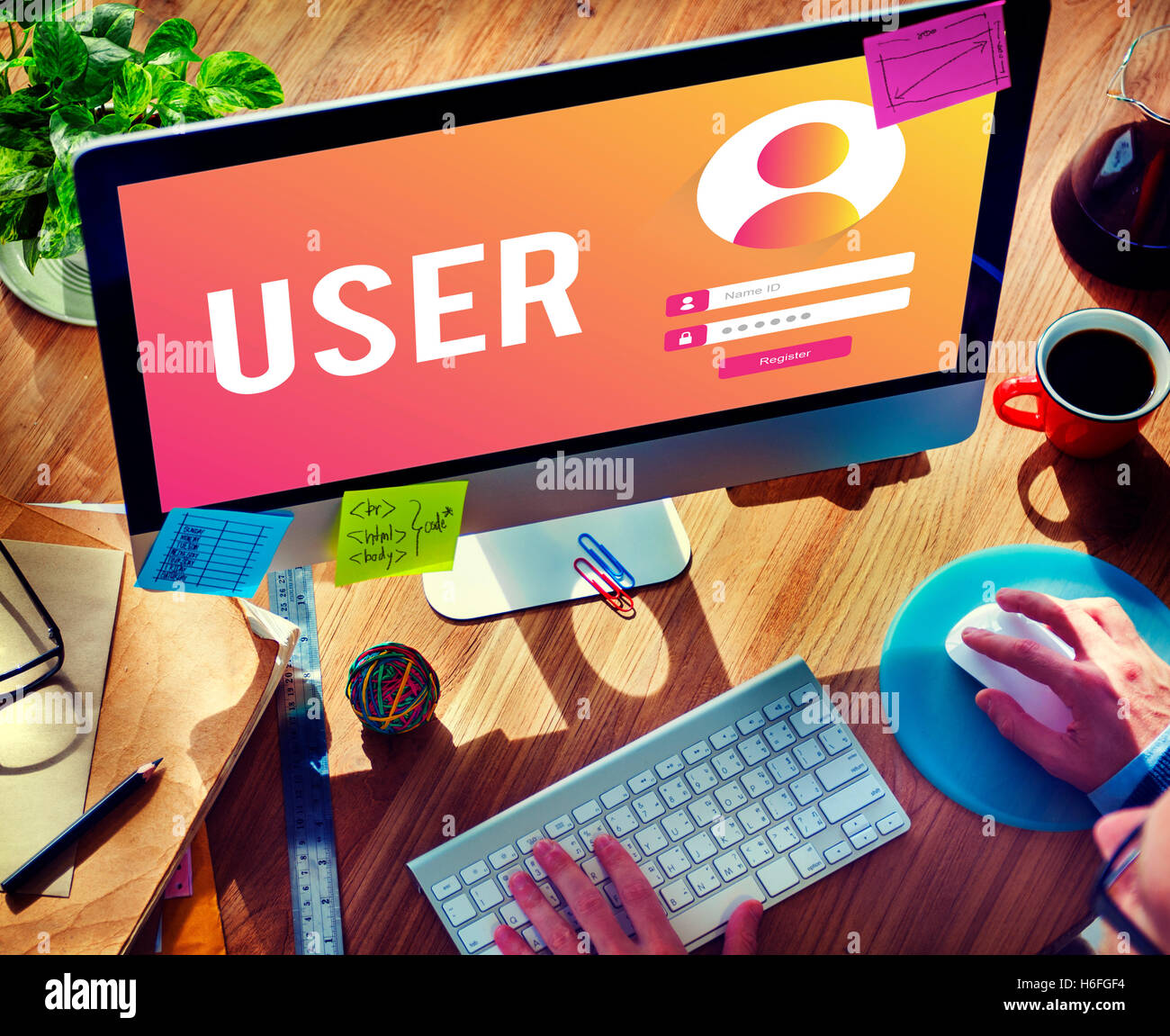 User Login Name Password Concept Stock Photo - Alamy