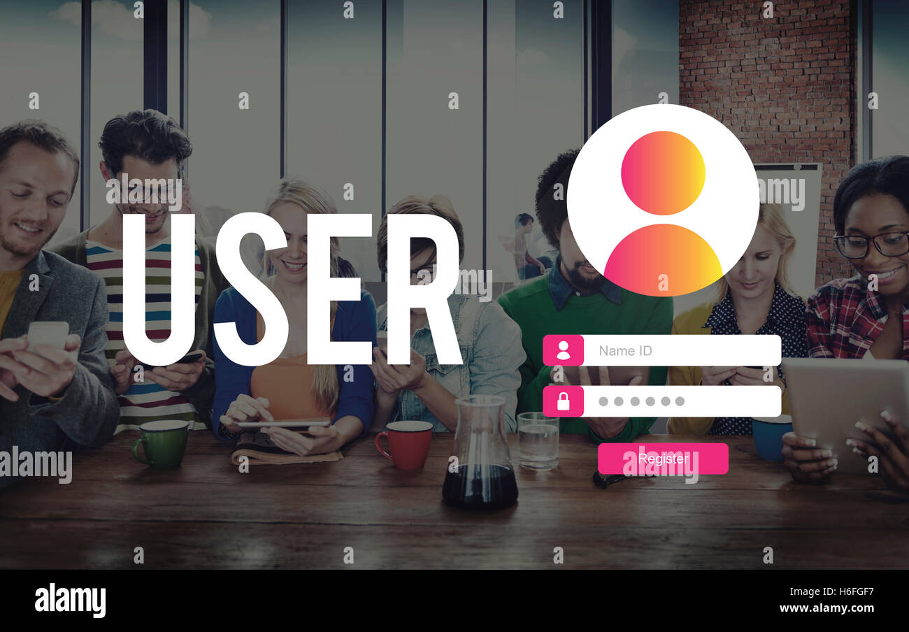 User Internet Sign In Privacy Concept Stock Photo - Alamy