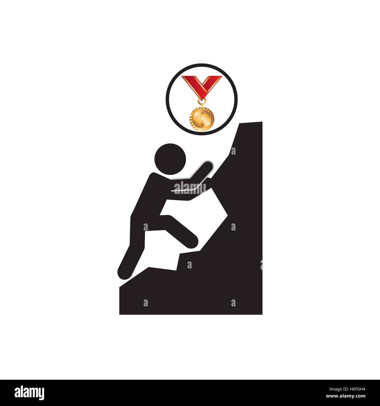 Lead climb climber Stock Vector Images - Alamy