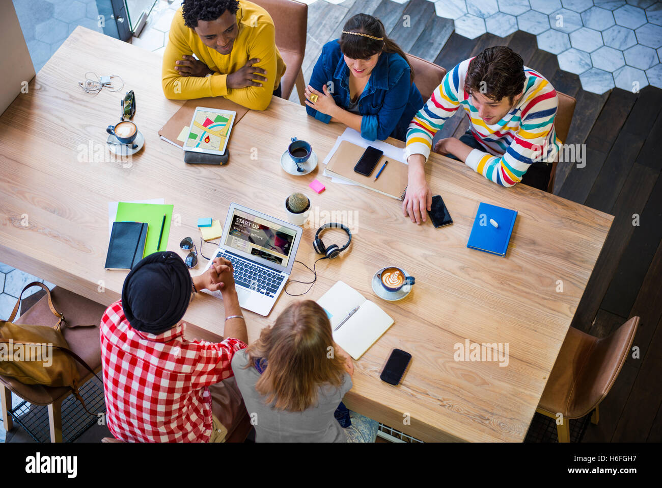 Brainstorming Connection Colleagues Team Concept Stock Photo - Alamy