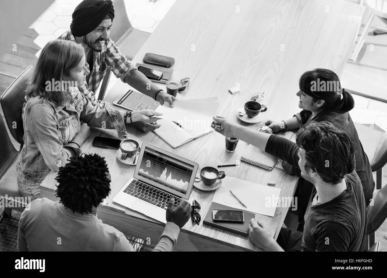 Brainstorming Connection Colleagues Team Concept Stock Photo - Alamy