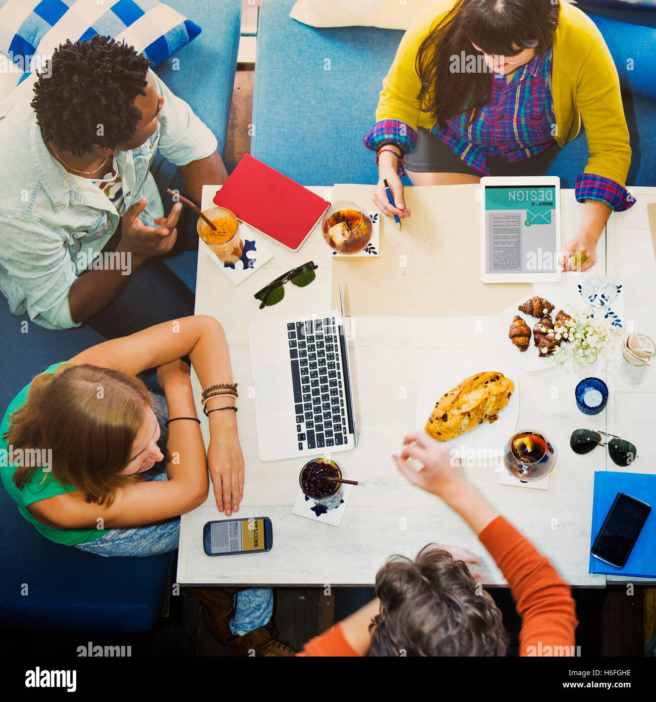 Brainstorming Connection Colleagues Team Concept Stock Photo - Alamy