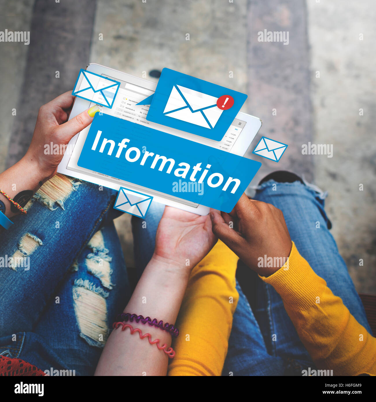 Data Information Email Connection Online Concept Stock Photo - Alamy