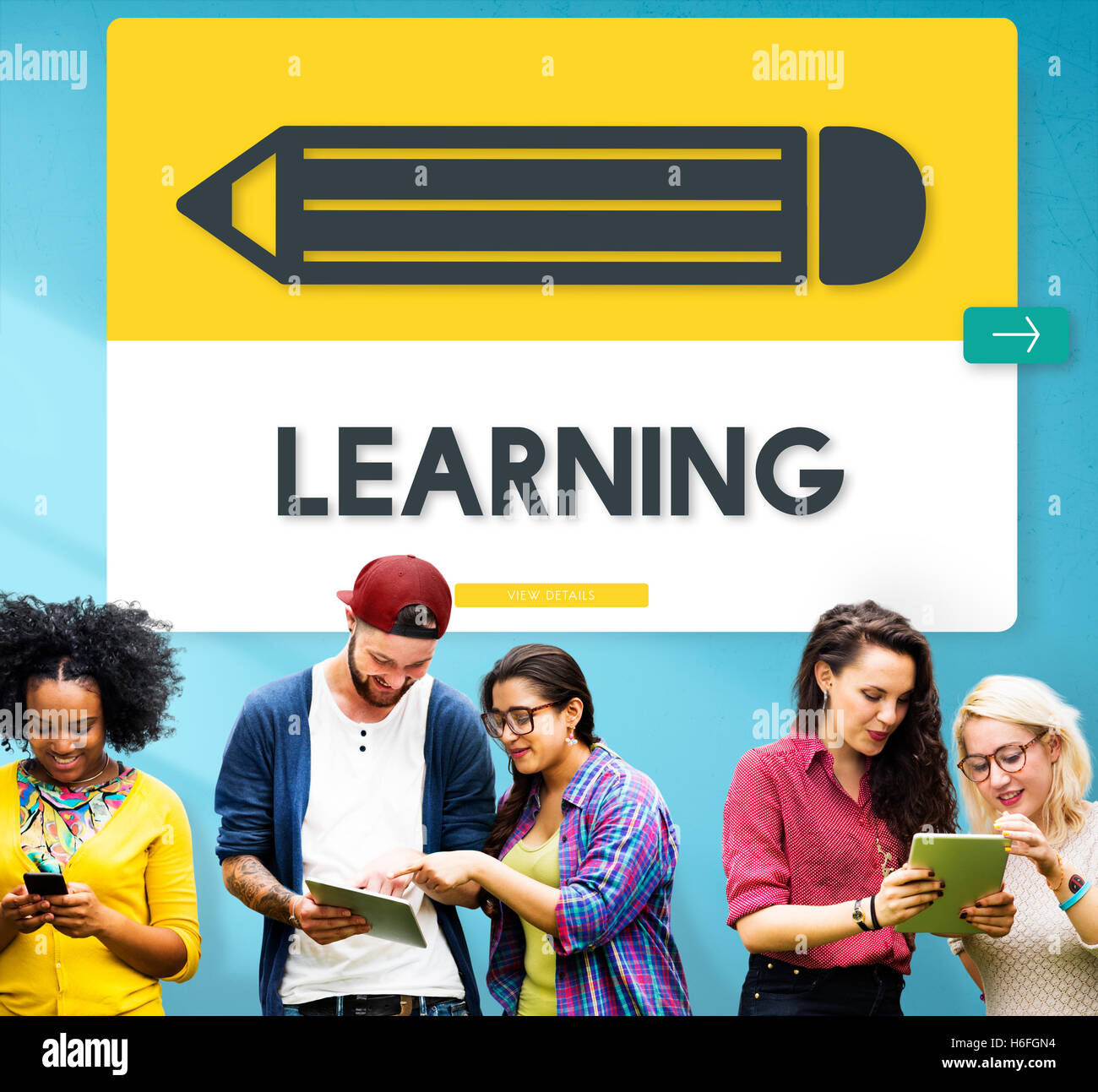 Pencil Education Study Academics Learning Graphic Concept Stock Photo ...