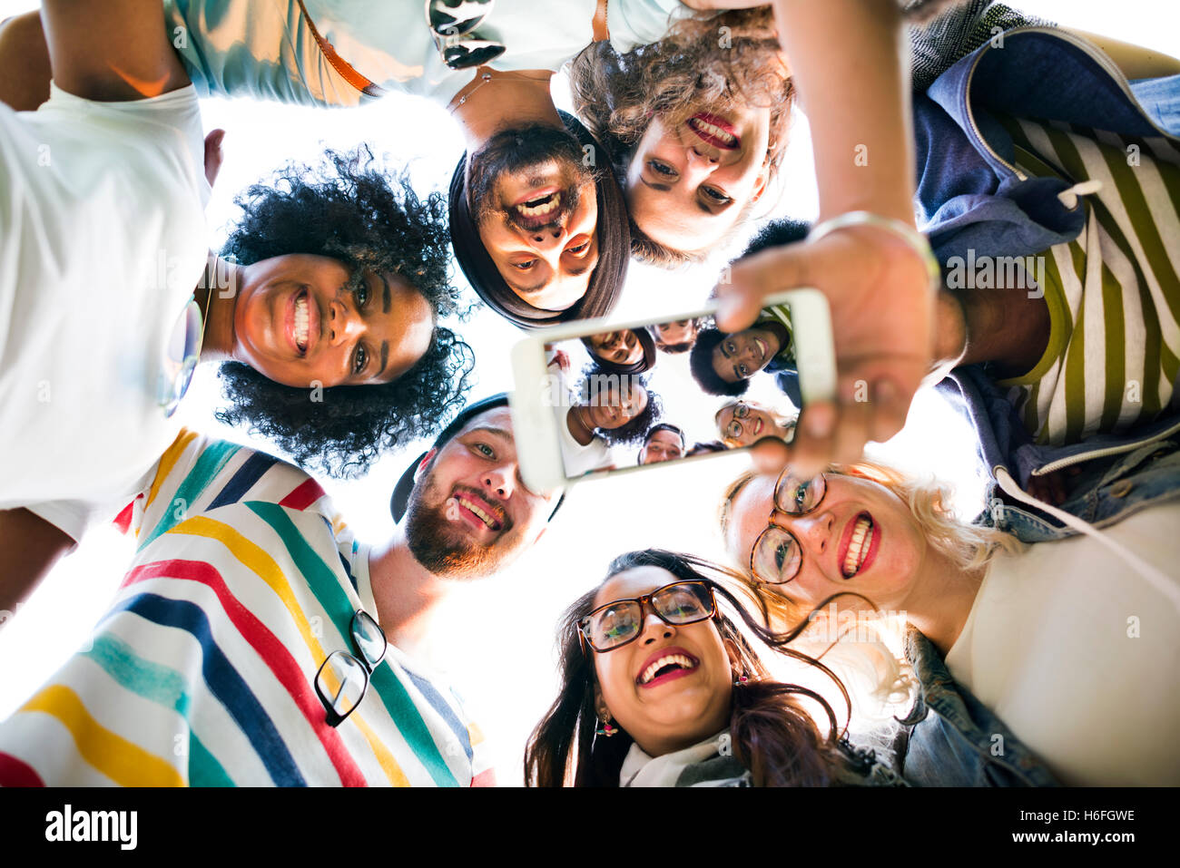College Students Teamwork Talking Photo Concept Stock Photo - Alamy