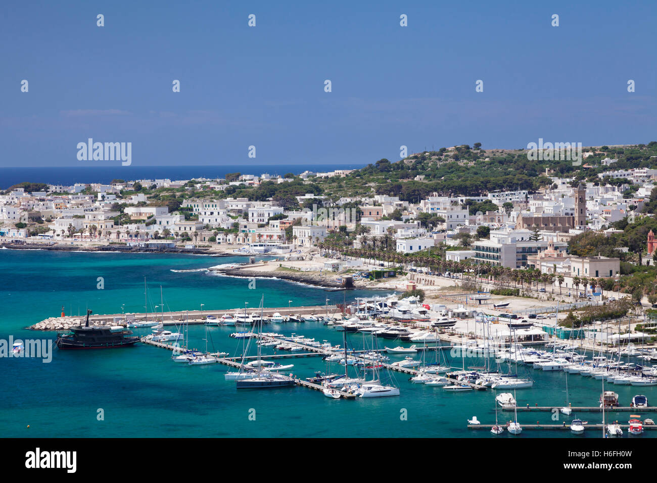 Santa Maria di Leuca with harbor, Province of Lecce, Salentine ...