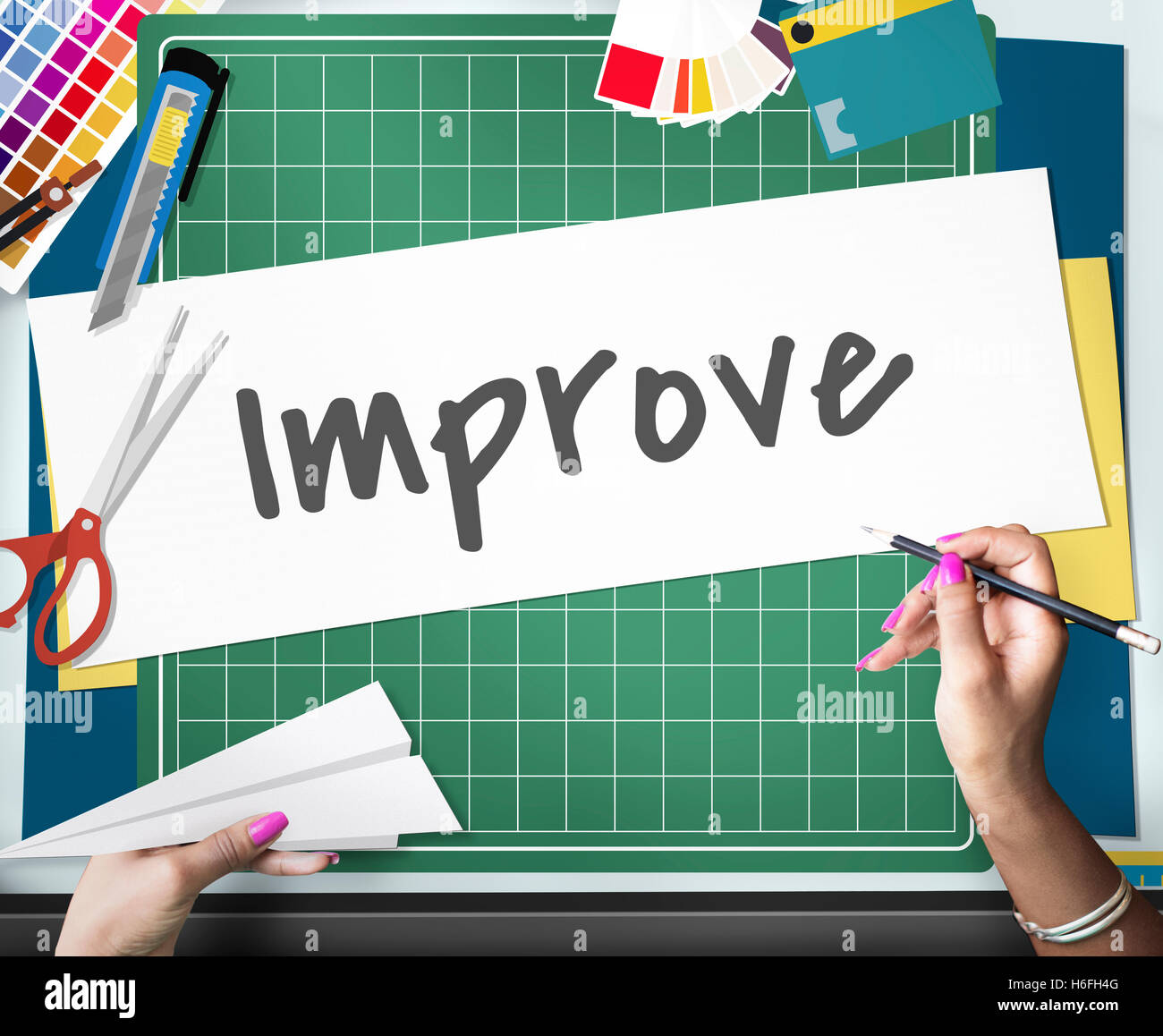 Improve Ideas Inspiration Creative Concept Stock Photo - Alamy