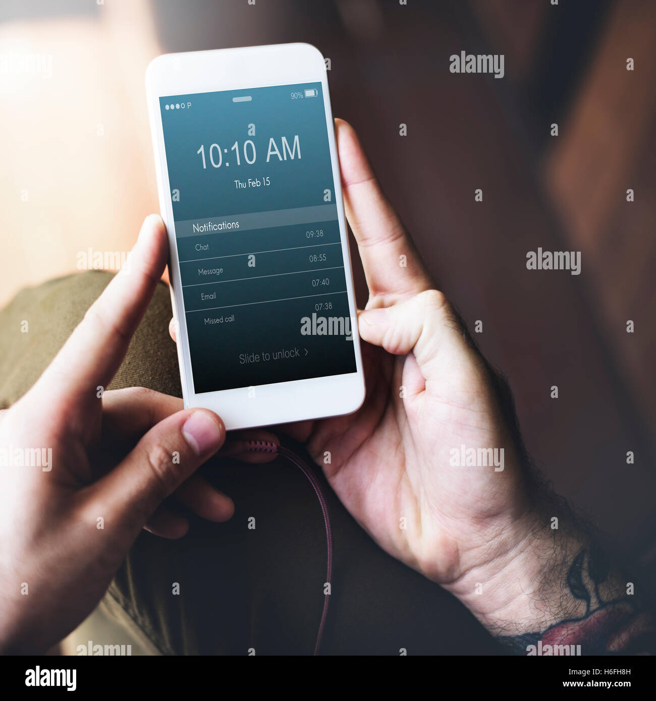 Notification Message Email Application Concept Stock Photo - Alamy