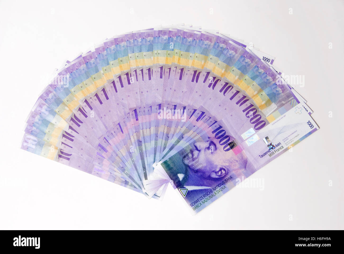Bill swiss franc francs hi-res stock photography and images - Alamy