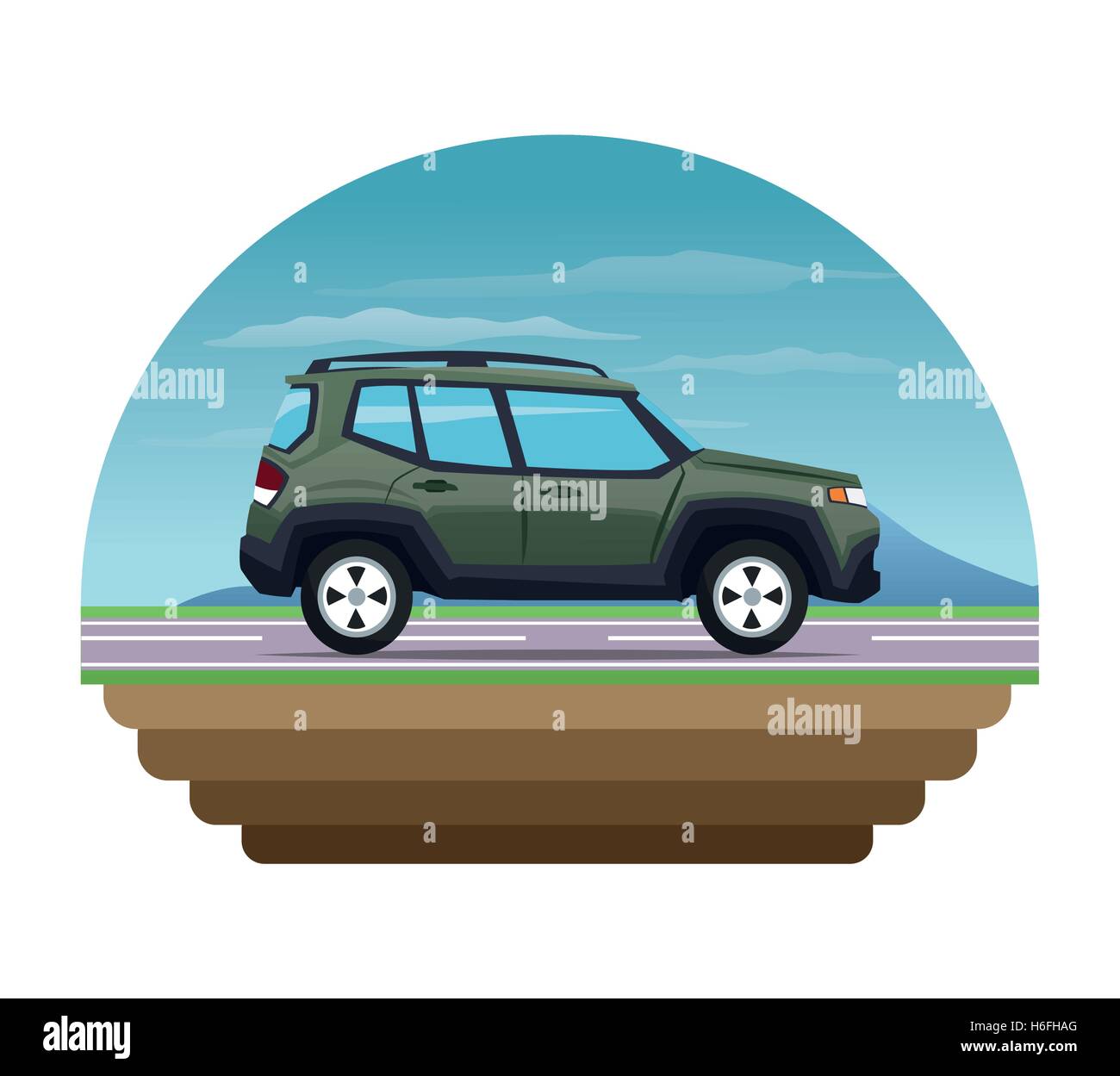Moving suv Stock Vector Images - Alamy