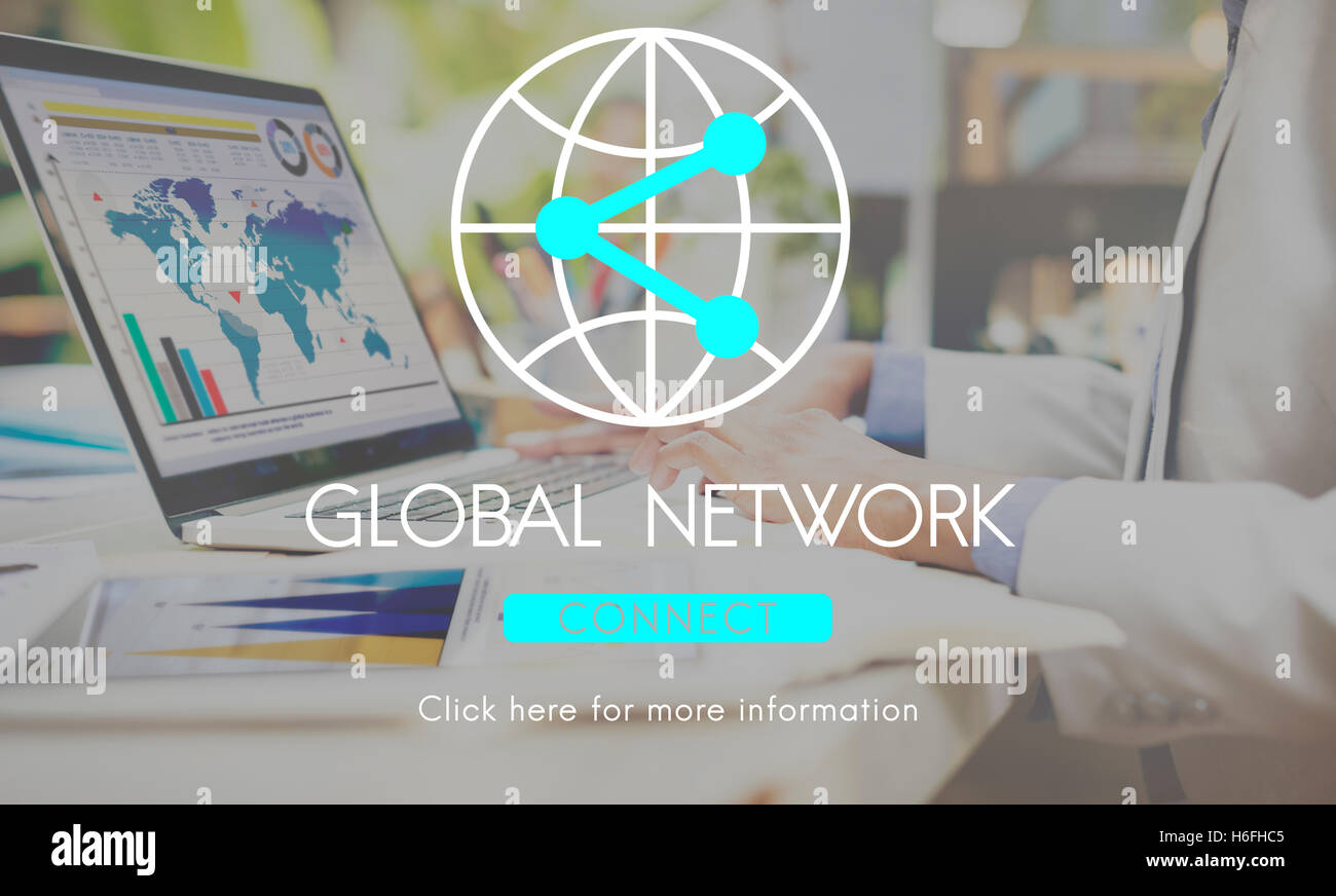 Connection Internet Communication Network Sharing Concept Stock Photo ...