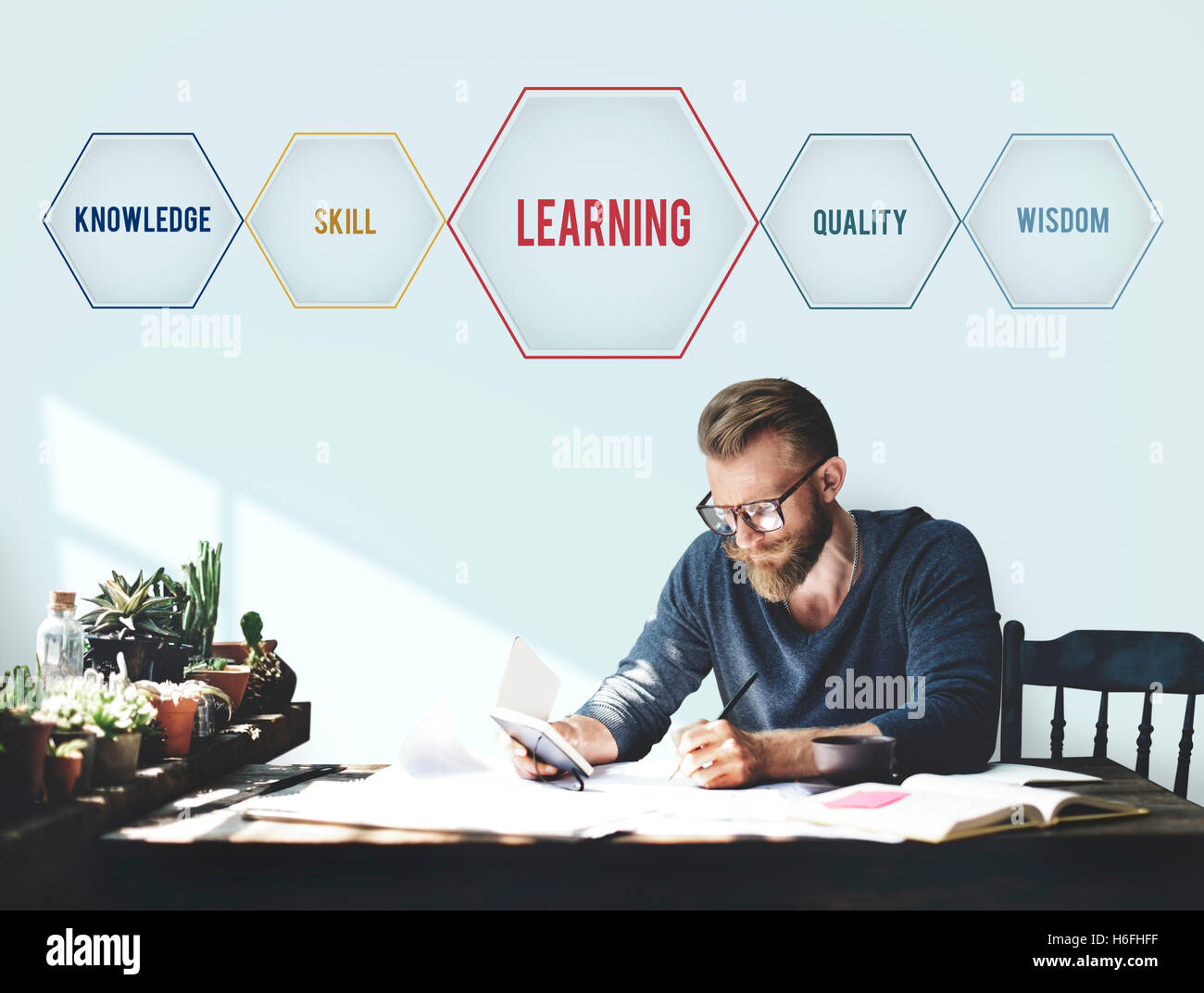 Learning Success Training Development Geometric Graphic Stock Photo - Alamy
