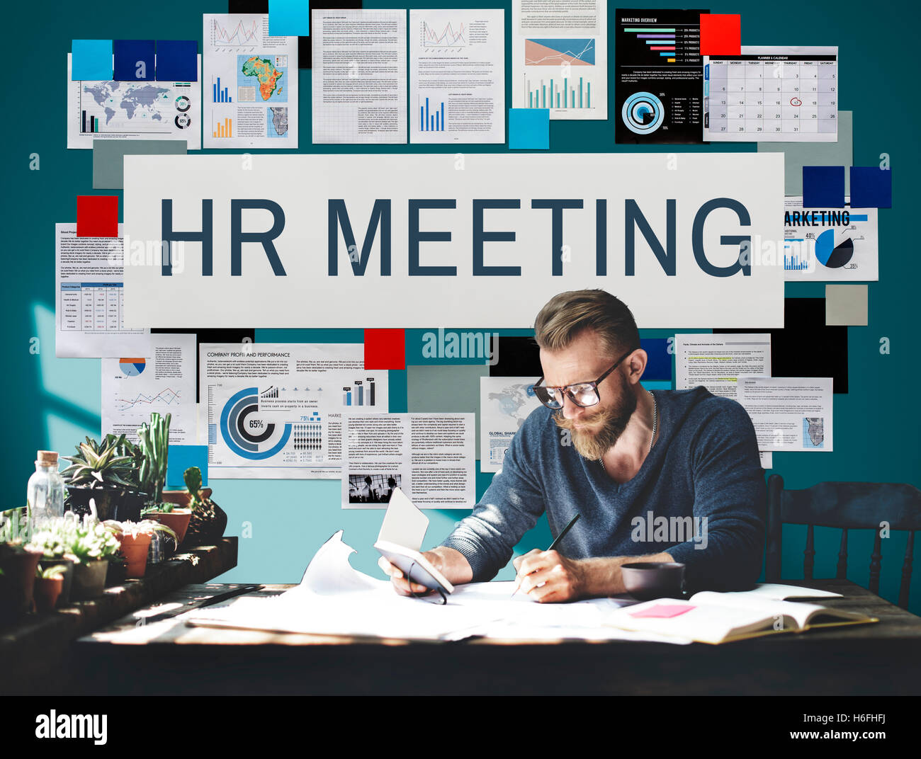 HR Meeting Convention Employment Occupation Concept Stock Photo - Alamy