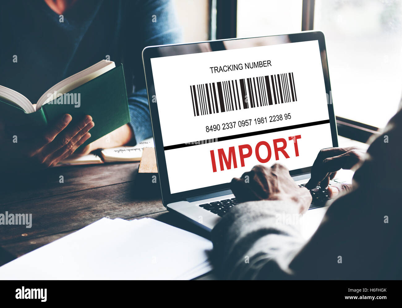Bar Code Order Tracking Number Concept Stock Photo - Alamy