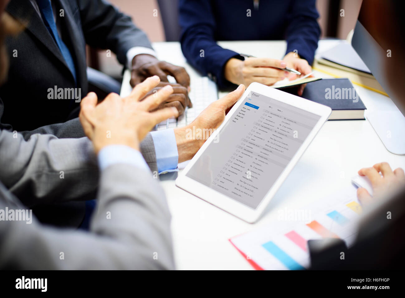 Conference Connection Communication Corporate Concept Stock Photo - Alamy