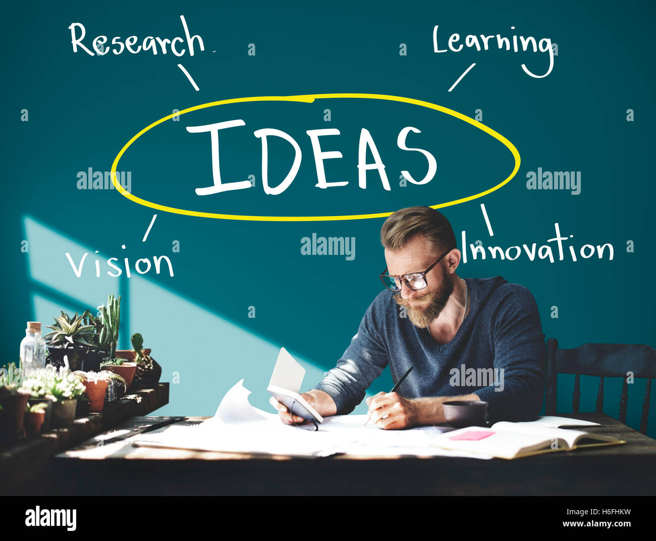 Idea Innovation Research Vision Learning Concept Stock Photo - Alamy