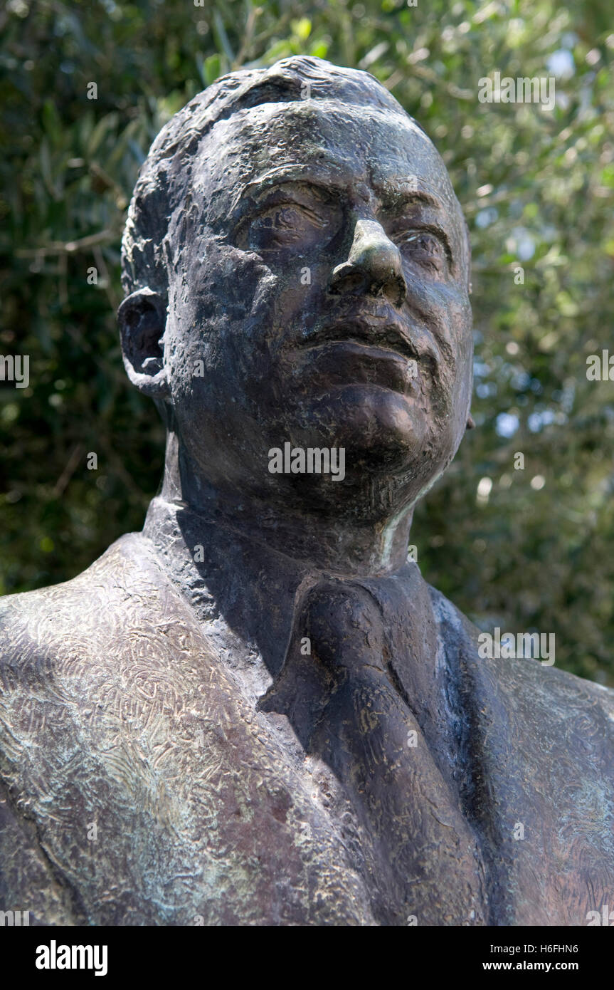 Statue of Louis Aureglia, 1892-1965, President of Monaco, Monte Carlo ...