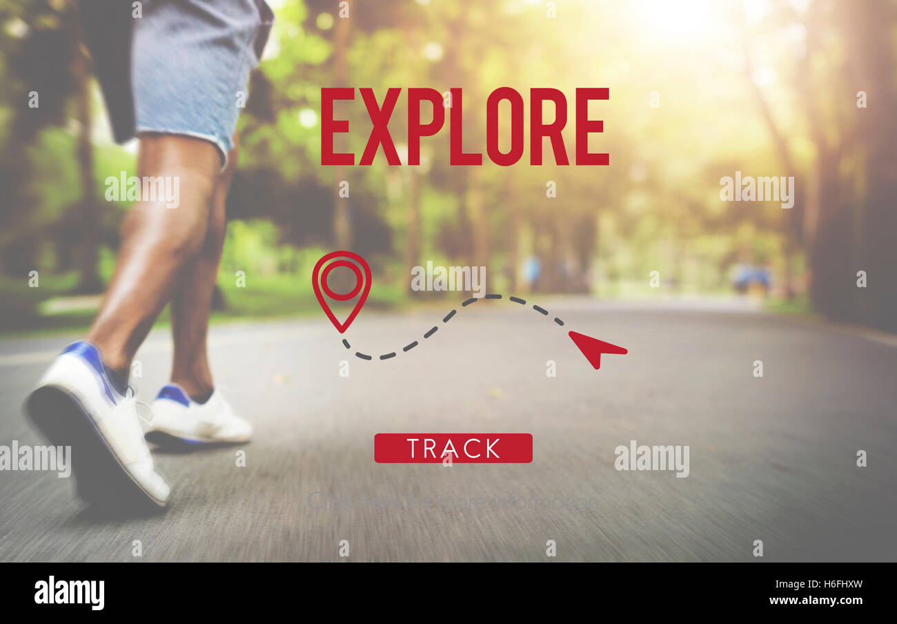 Explore Experience Journey Travel Trip Vacation Concept Stock Photo - Alamy