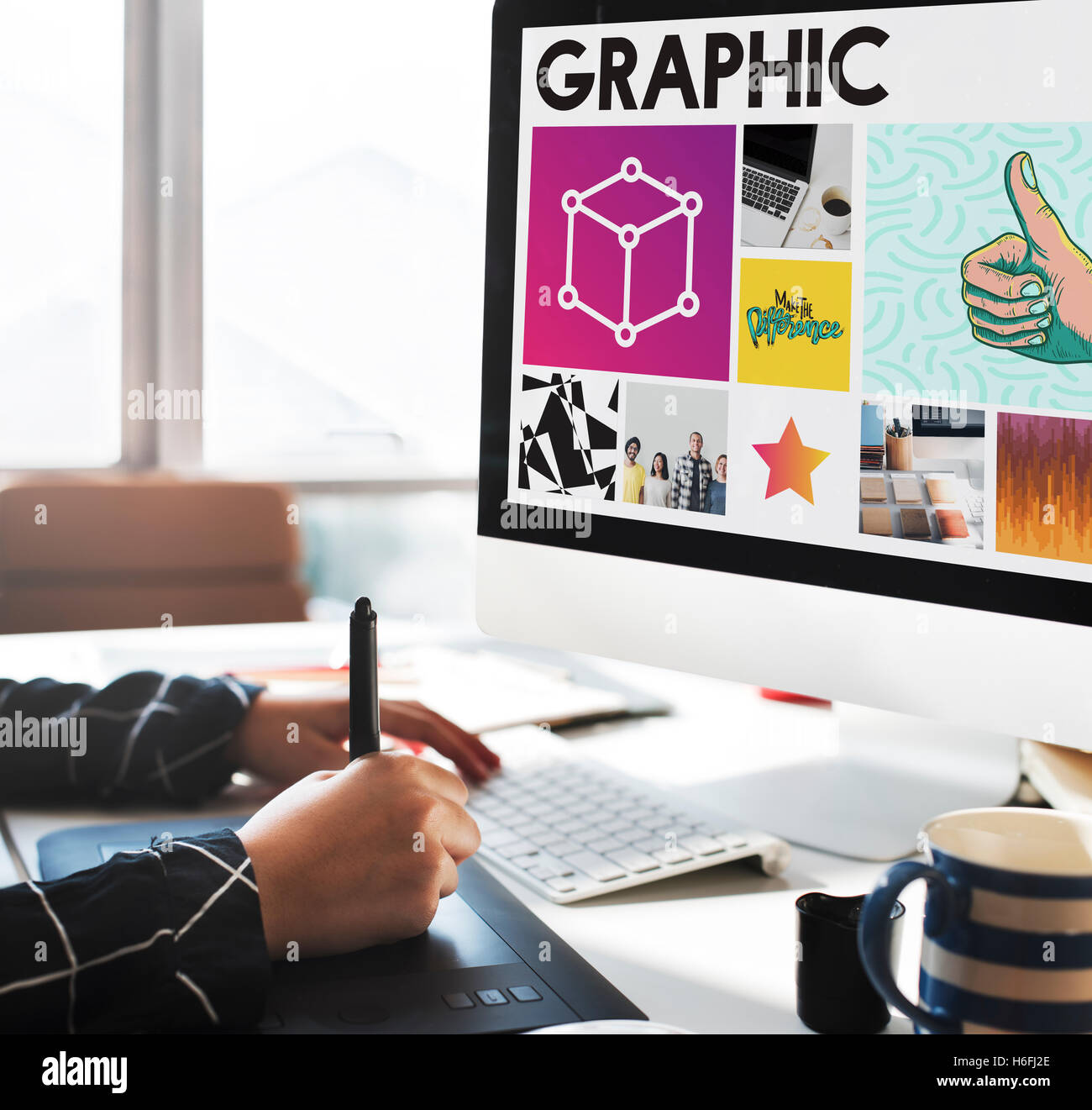 Creative Design Box Technology Concept Stock Photo - Alamy