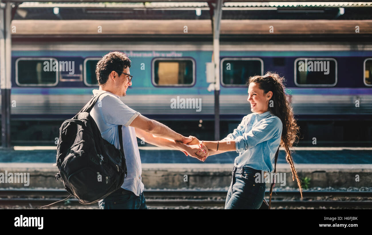 Couple Travel Destination Journey Togetherness Concept Stock Photo - Alamy