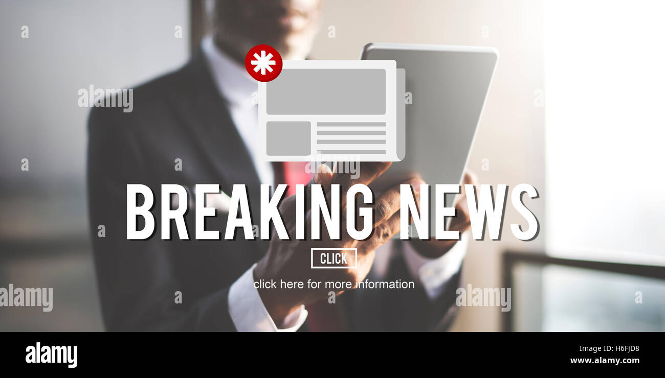 News Newsletter Announcement Update Information Concept Stock Photo - Alamy