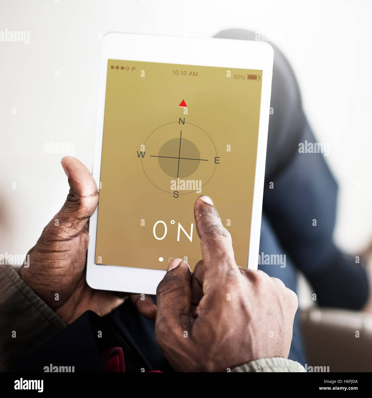 Map Direction Compas Navigation Concept Stock Photo - Alamy